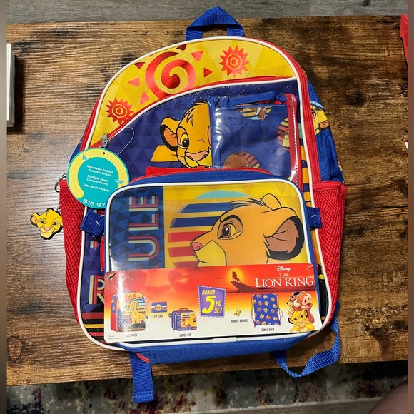Disney | Other | Nwt The Lion King Backpack Bundle | Poshmark
